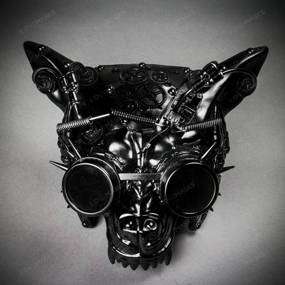 ILOVEMASKS | Accessories | Angry Wolf Steampunk Robotic Goggles ...